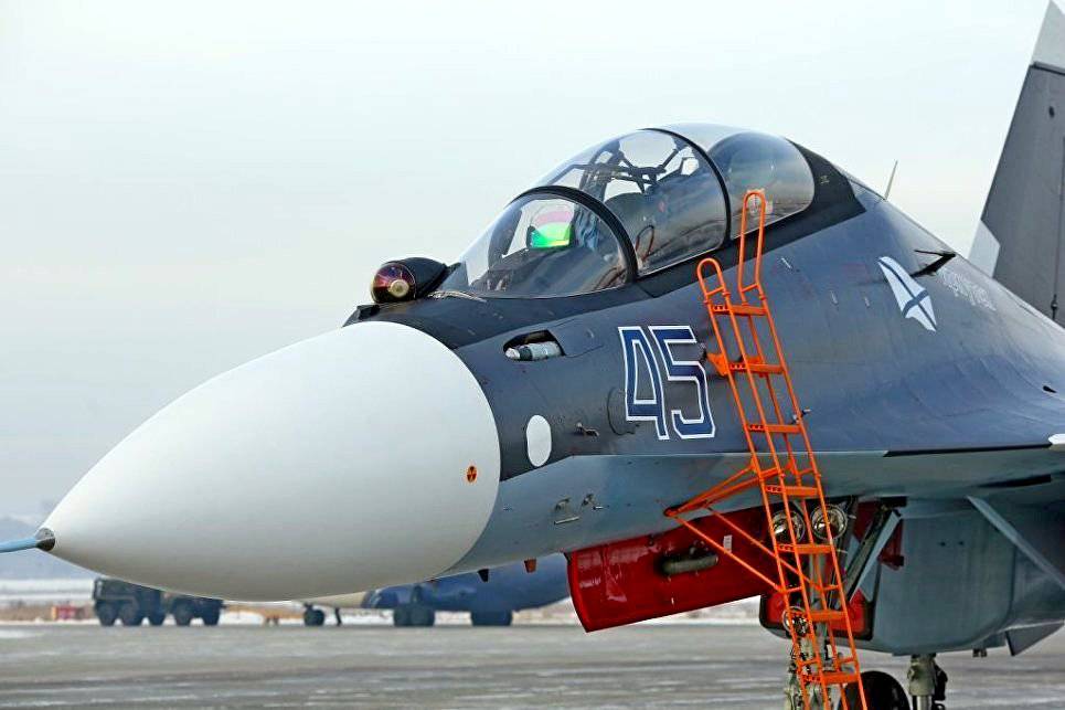 Marine pilots received new fighter Su-30CM