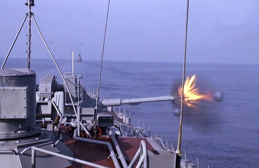 Ships firing: shots of large-scale exercises of the Pacific Fleet