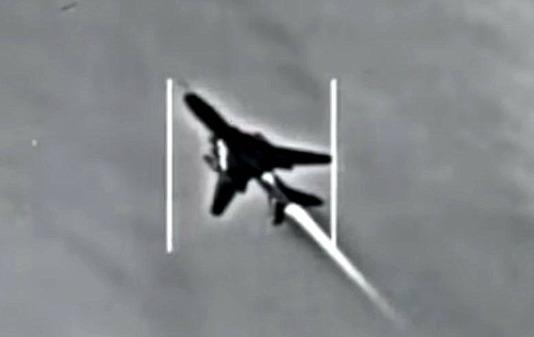 The Pentagon showed footage of the destruction of the Syrian fighter Su-22