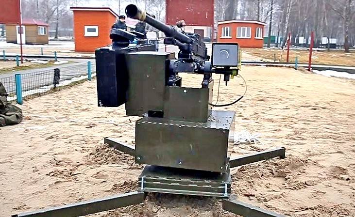 APU armed with automatic turrets in the Donbass