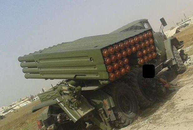 La MLRS siria Grad-1 regresó a la línea del frente