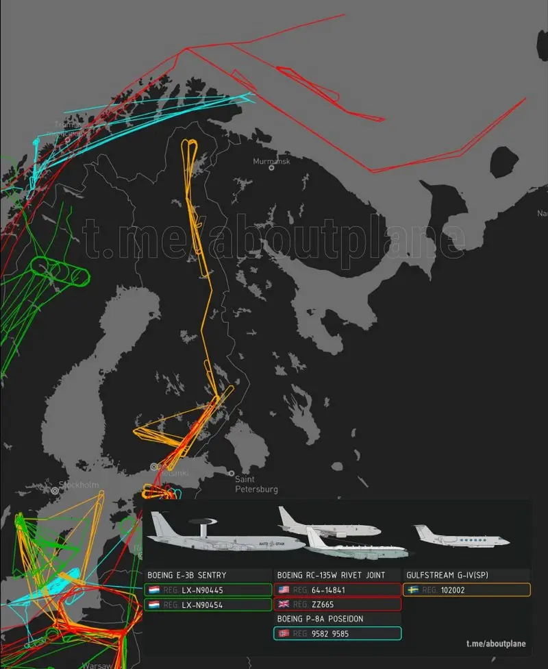 NATO is increasing the number of reconnaissance aircraft flights near ...
