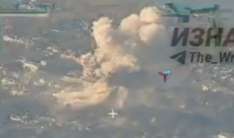 Footage of the destruction of a position of a Ukrainian Armed Forces ...